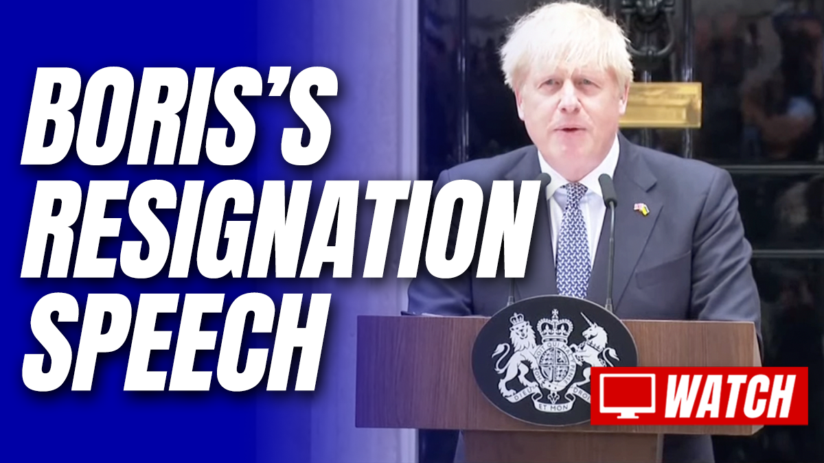 WATCH: Boris's Full Resignation Speech – Guido Fawkes