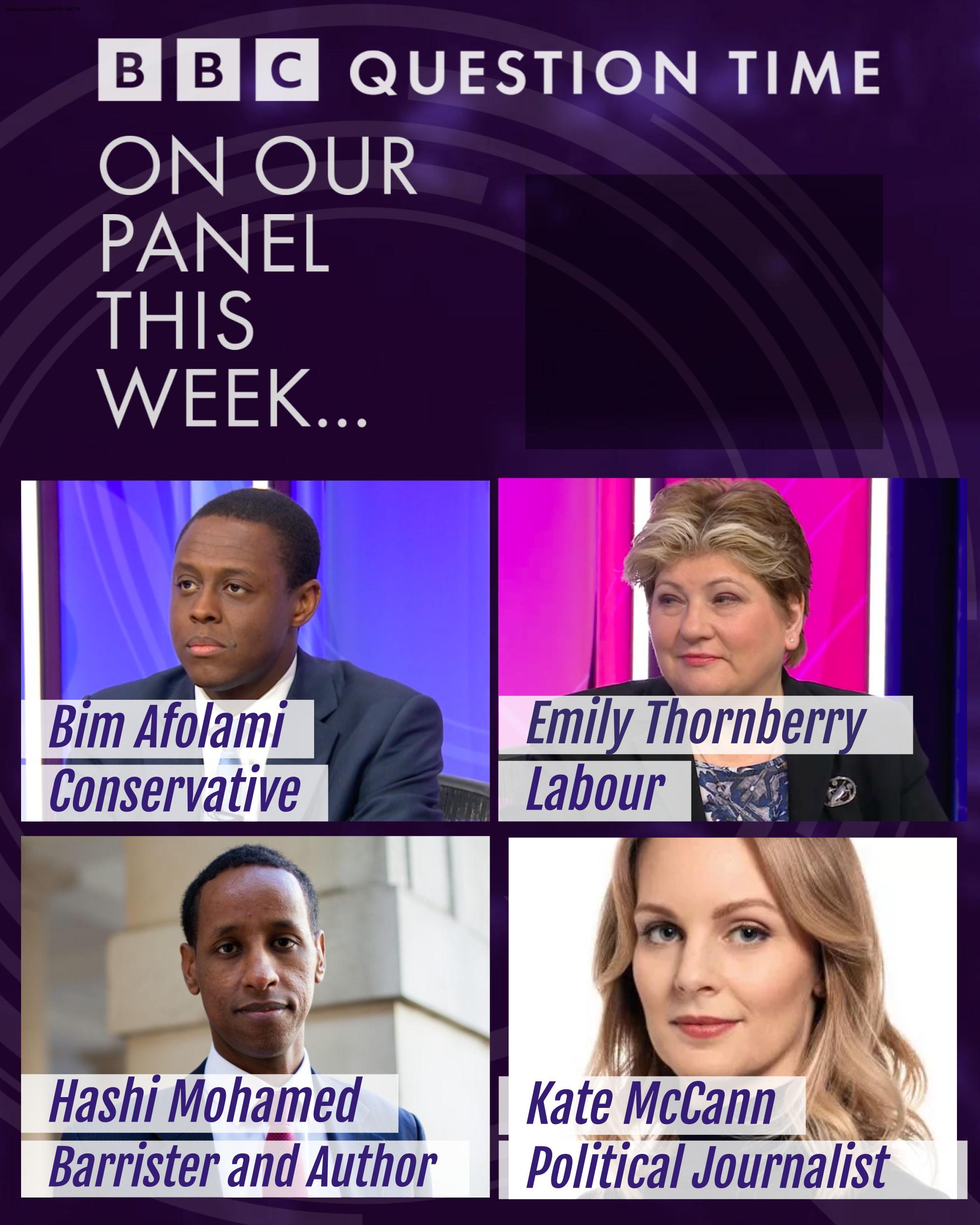 Who's on Question Time Tonight? #BBCQT – Guido Fawkes