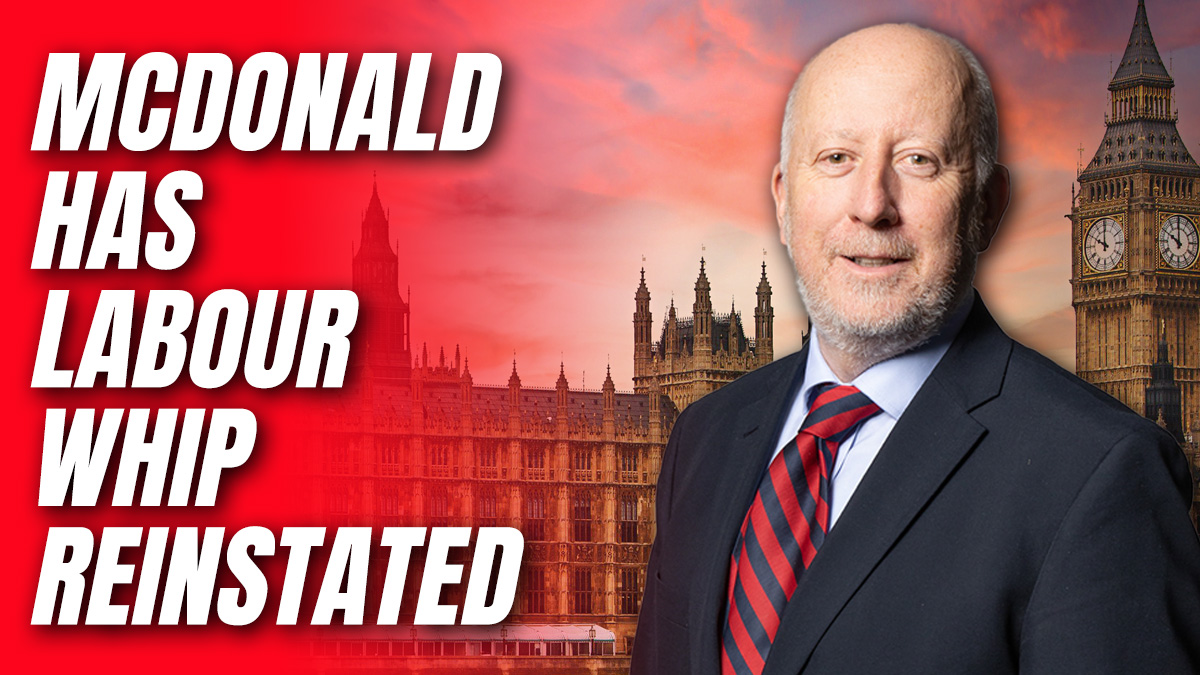 Andy McDonald Appears to Have Labour Whip Reinstated – Guido Fawkes