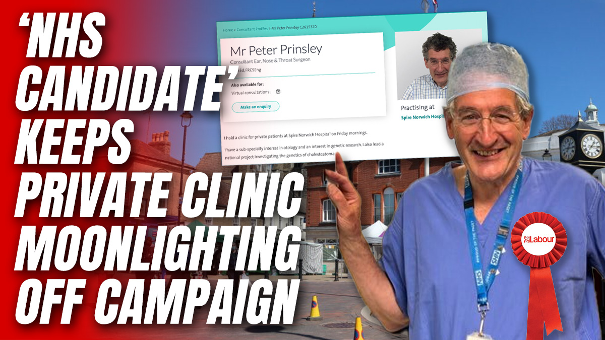NHS-Obsessed Labour Candidate Hides Private Consultancy From Campaign ...