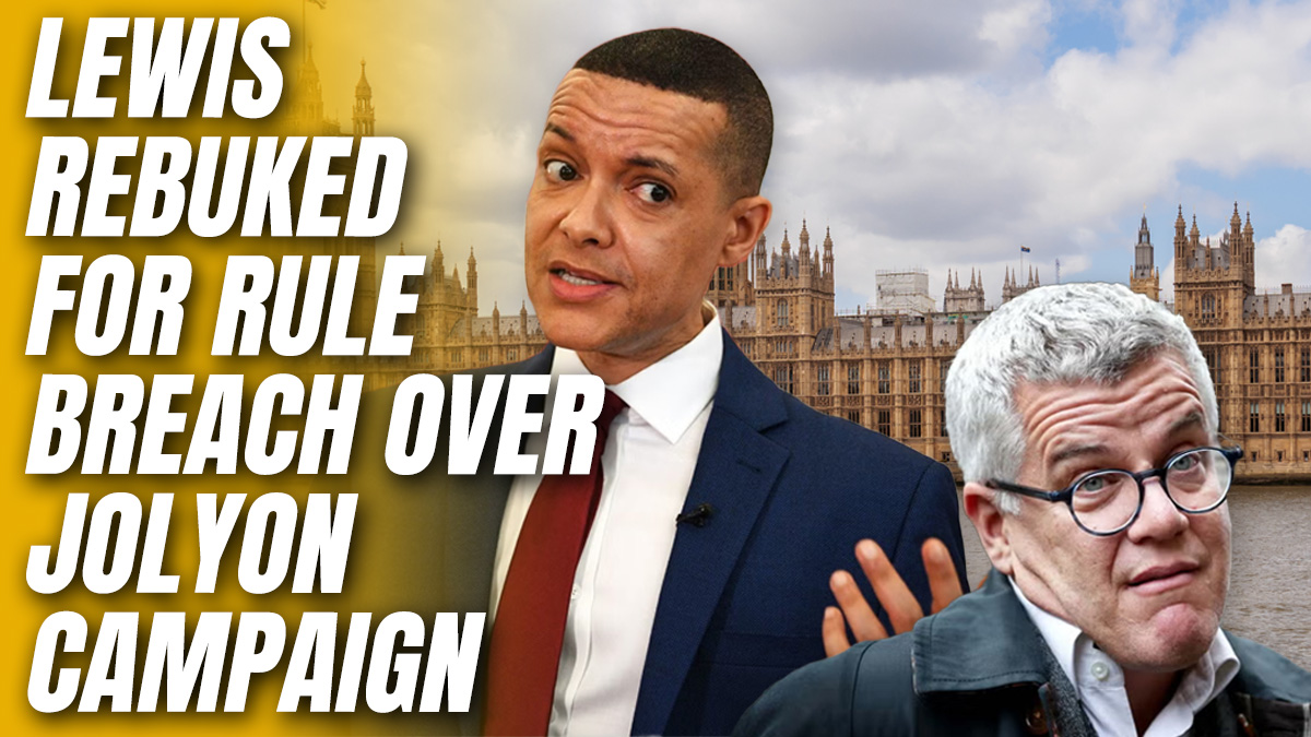 Clive Lewis Found in Breach of Standards Rules for Good Law Project ...