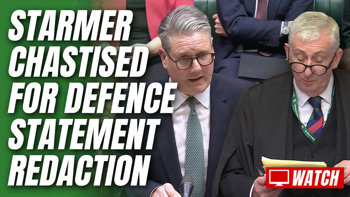 Starmer Says Sorry for Defence Announcement Leak & Redaction – Guido Fawkes