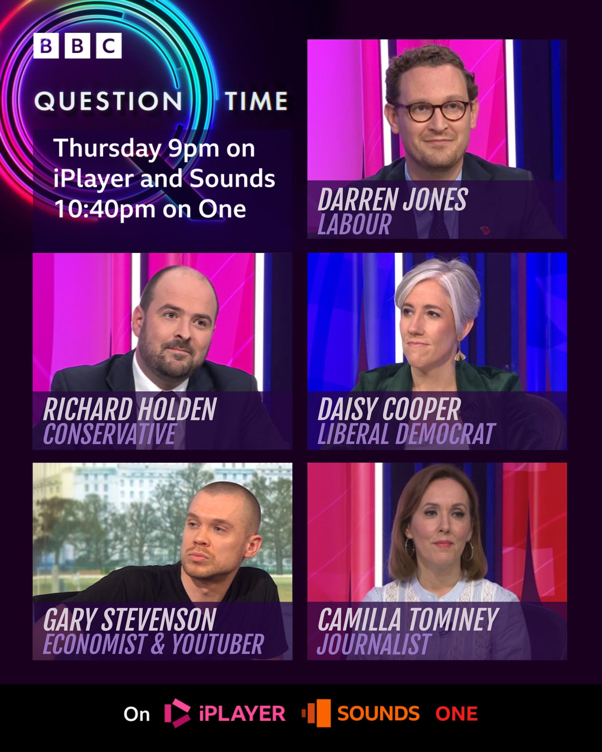 Who’s on Question Time Tonight? #BBCQT – Guido Fawkes