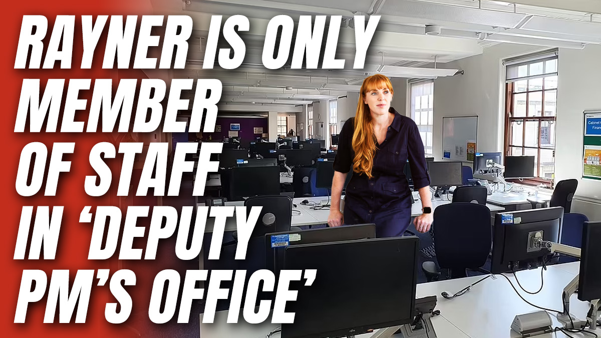 Rayner's 'Office of the Deputy Prime Minister' Has No Staff – Guido Fawkes