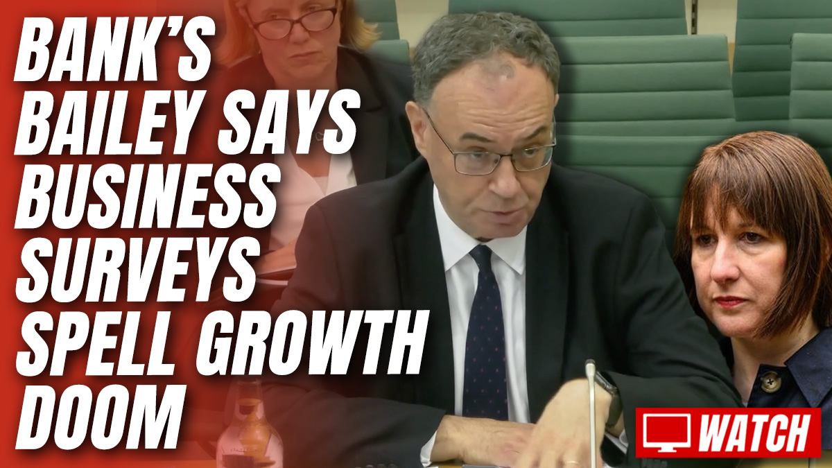 WATCH: Bank of England Boss Says Reeves' Positive Growth Figures Don't ...