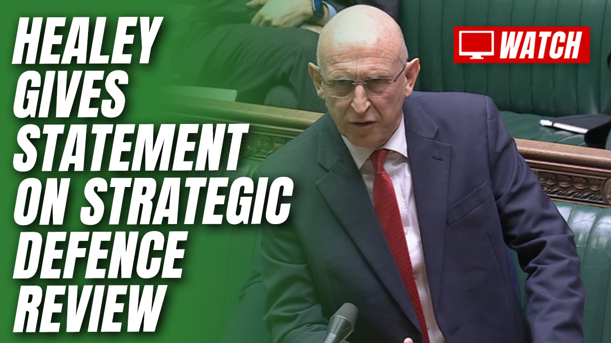 LIVE: Healey Delivers Strategic Defence Review Commons Statement ...