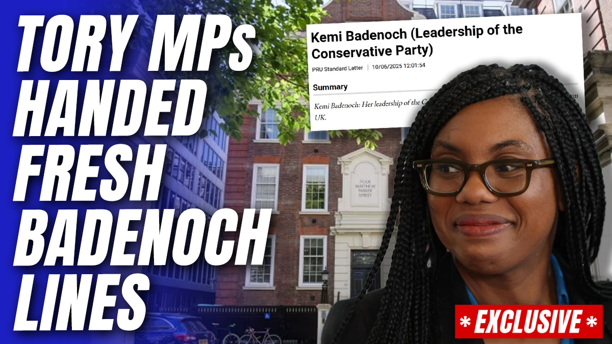 EXC: Tory MPs Given New Template Letter to Defend Badenoch – Guido Fawkes