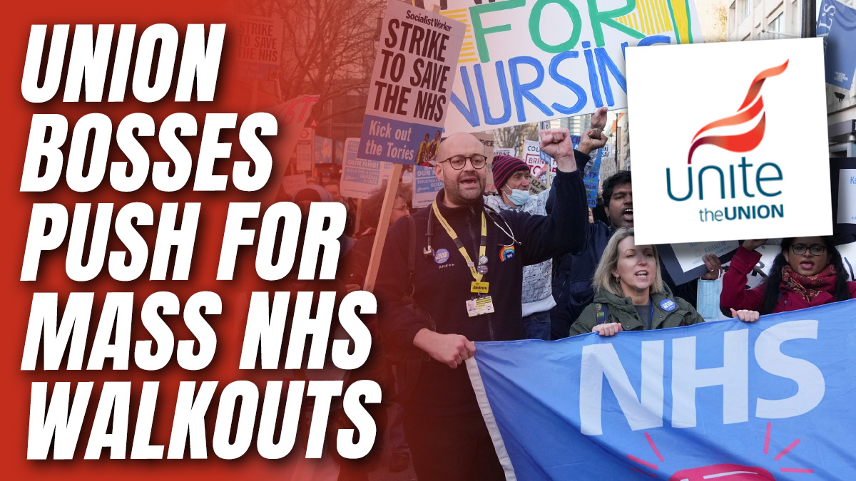 Unite Union Ballots NHS Workers for Strike Action Over Pay – Guido Fawkes
