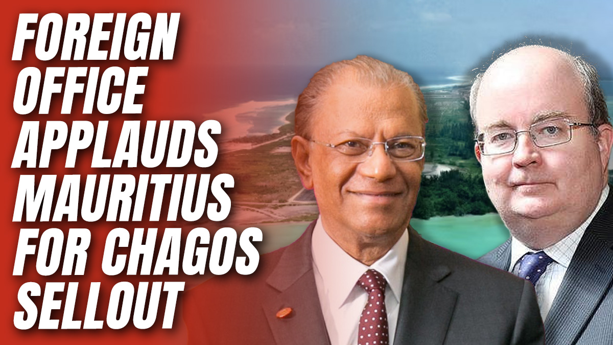 Foreign Office Congratulates Mauritian PM for £30 Billion Chagos ...