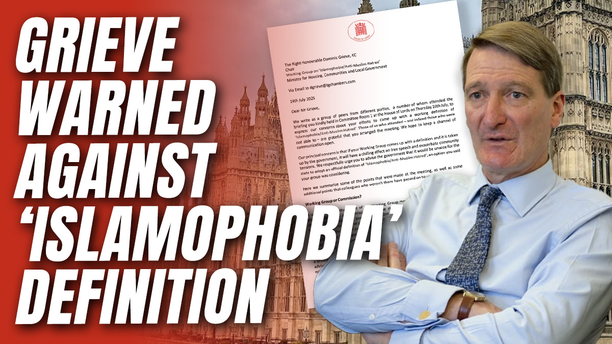 Peers Warn Grieve Islamophobia Definition Threatens Free Speech – Guido ...