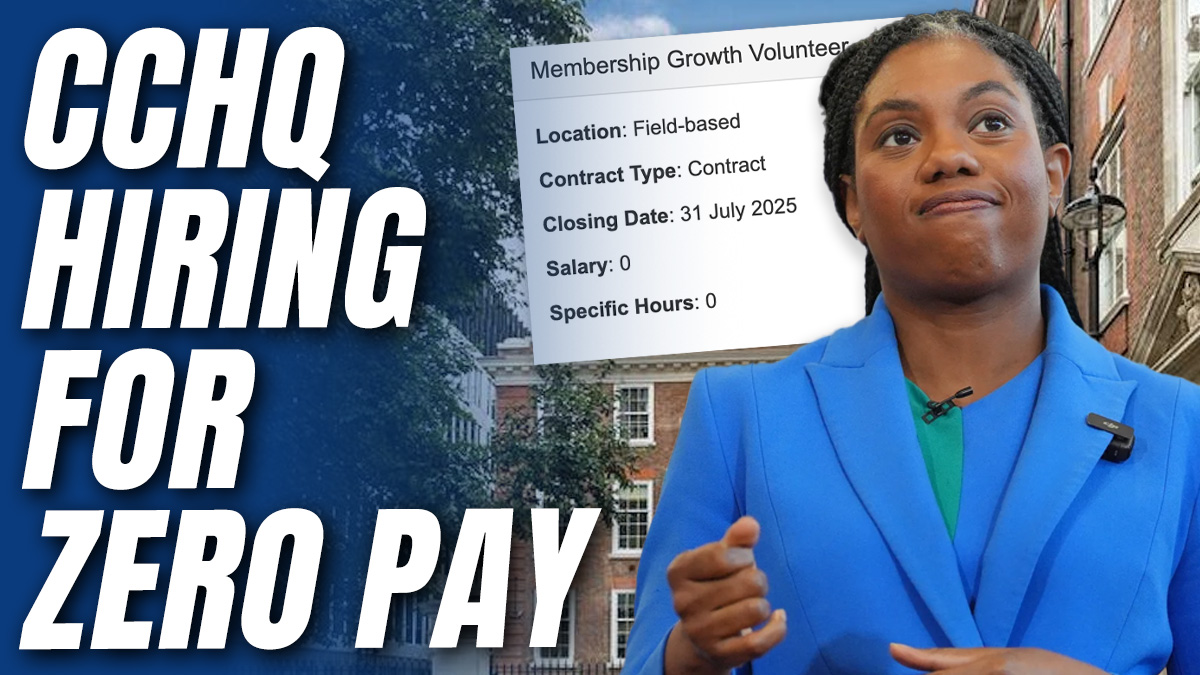 CCHQ Replaces Paid Roles With Volunteers – Guido Fawkes