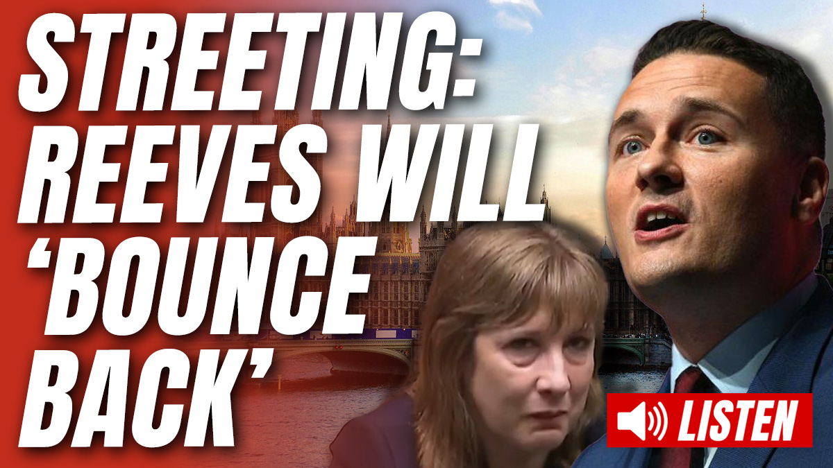 LISTEN: Streeting Says Reeves Will Be ‘Asking Herself’ Whether She Should Have Cried on TV ...