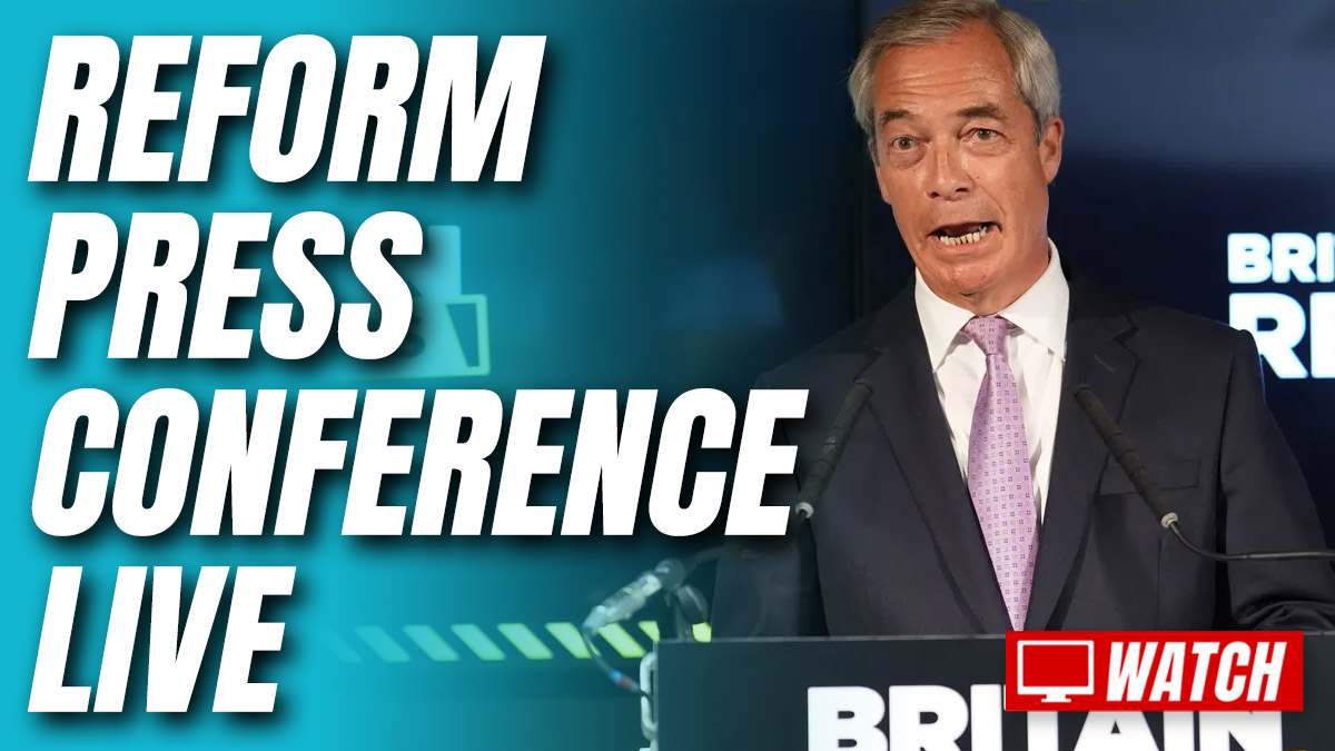 LIVE: Farage Makes 'Series of Announcements' at 'Law and Order' Press ...