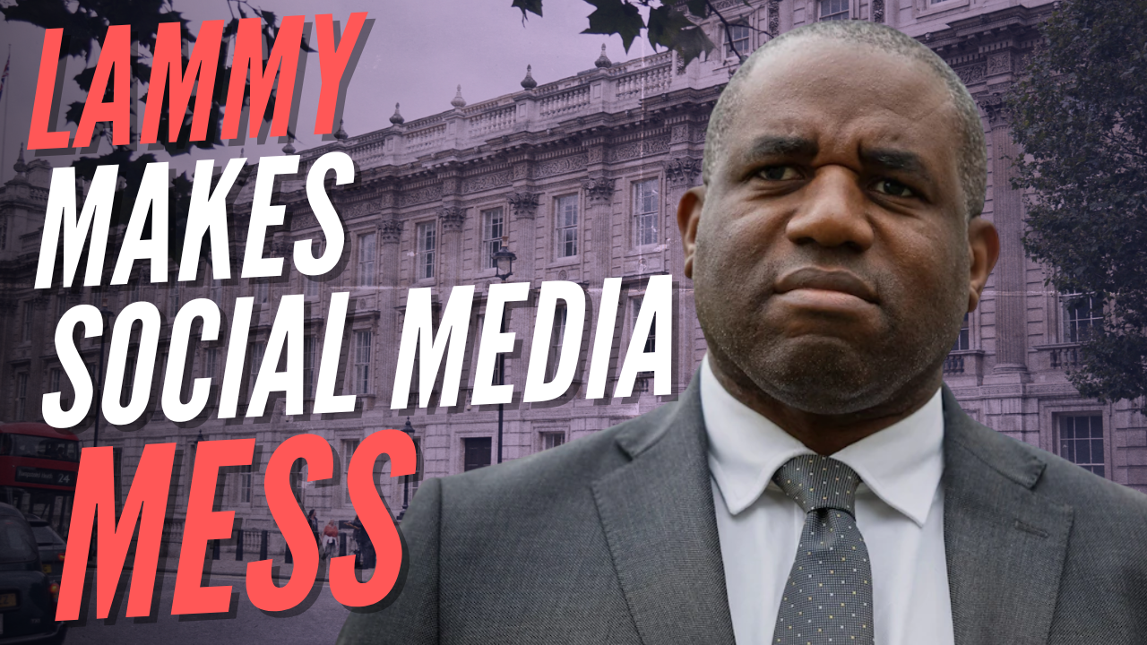 Lammy Accidentally Posts Embarrassing Draft Message on X – Guido Fawkes