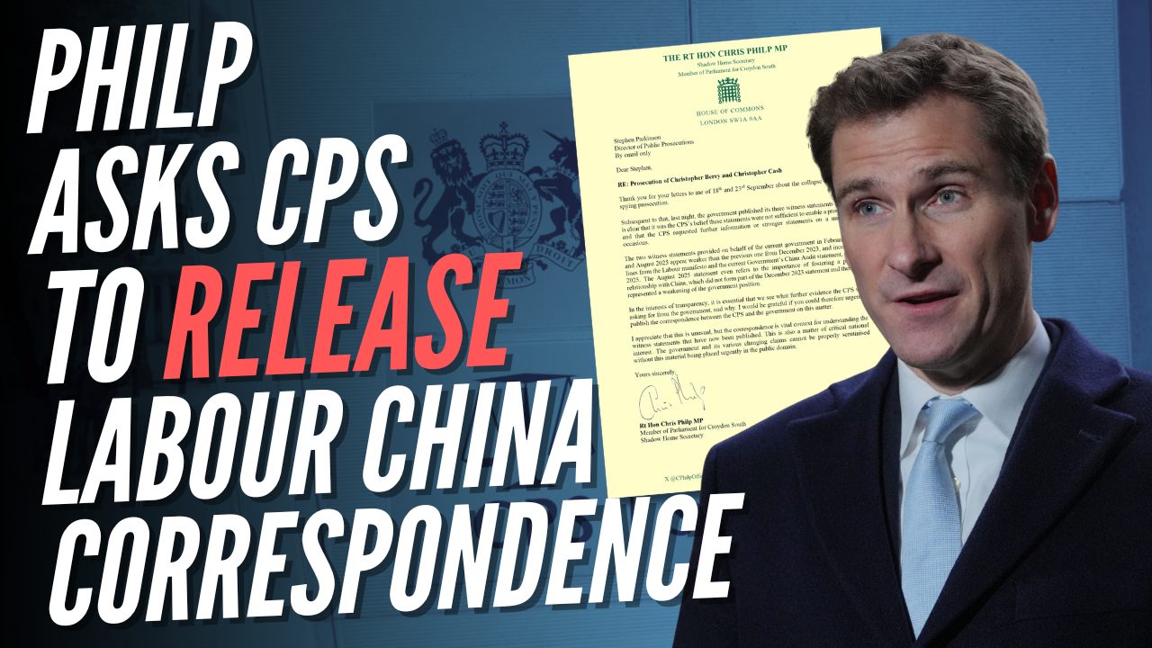 Tories Demand CPS Publishes China Spy Case Correspondence – Guido Fawkes