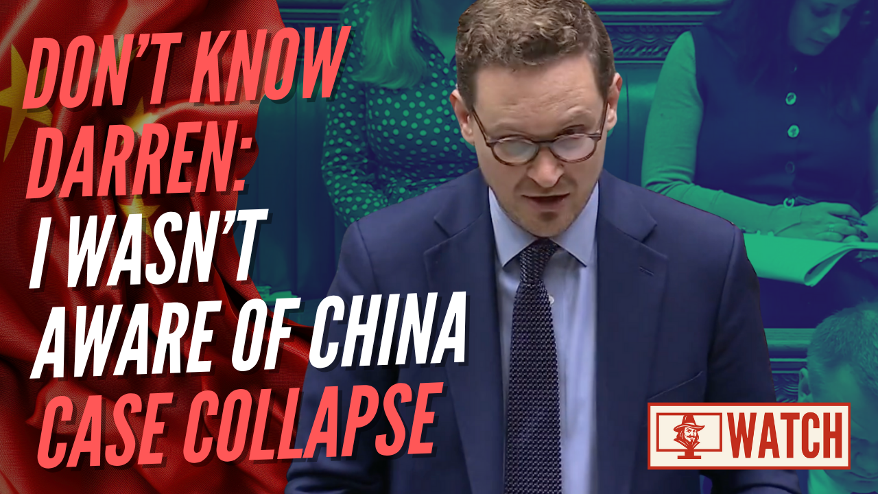 Darren Jones Says He Only Knew of Chinese Case Collapse After Starmer ...