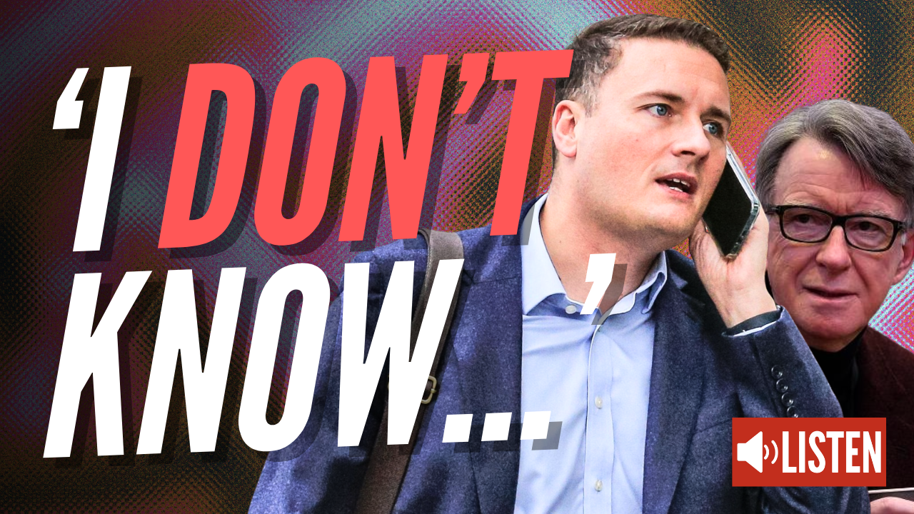 Streeting Can't Answer Simple Question on Mandelson Vetting Process ...