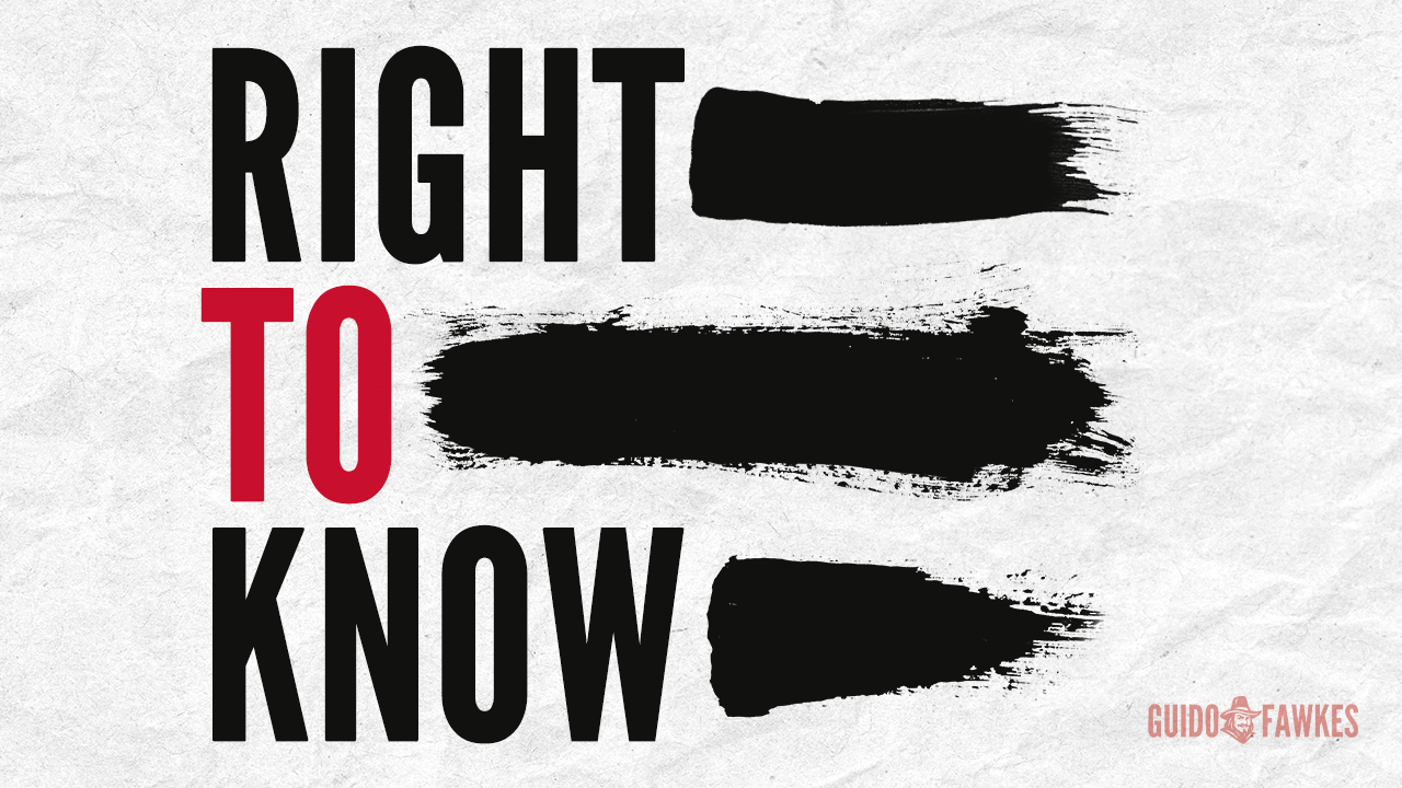 Right to Know - A New Campaign From Guido Fawkes – Guido Fawkes